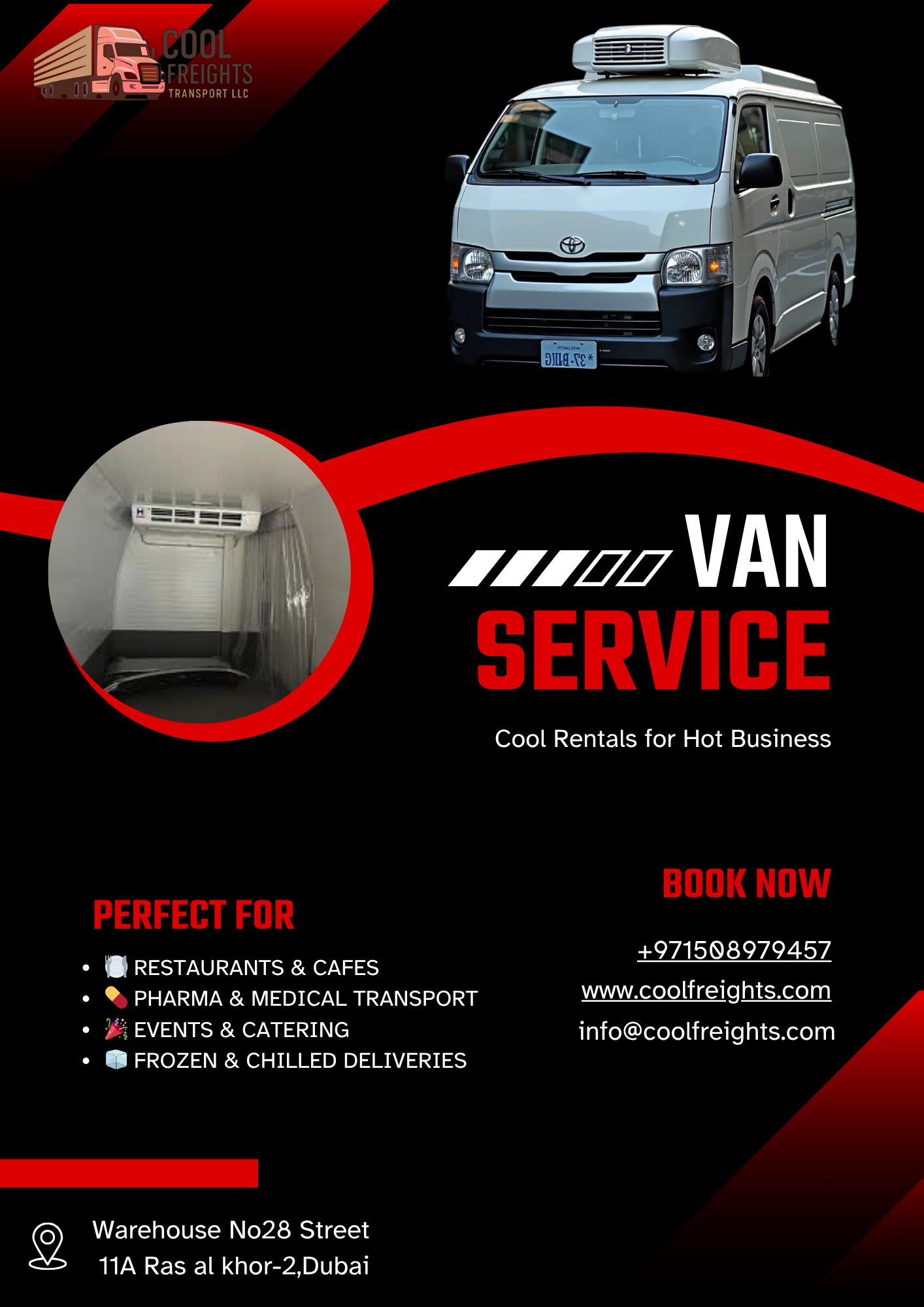 Eco-Friendly Freezer Vans in Dubai | Toyota Hiace & More